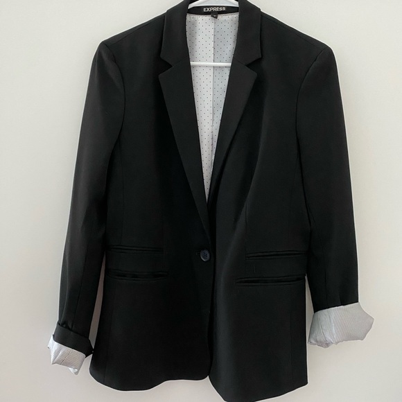 Express | Jackets & Coats | Express Black One Button Blazer | Poshmark